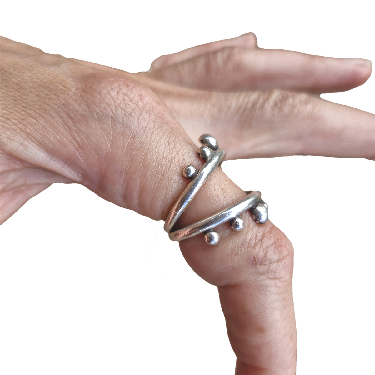 Dotty Ring (connected) - Made to Order – Lost Stone AU